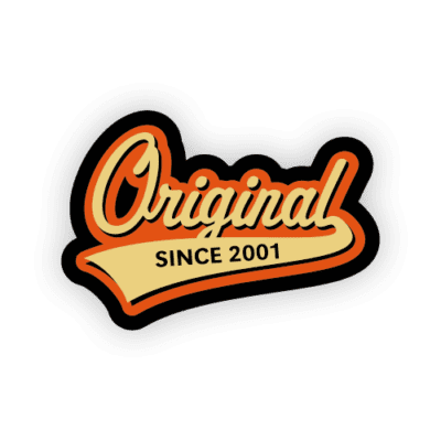 Original Since 2001 Sticker – stickermirchi.com