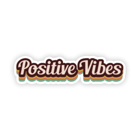 Positive Vibes Sticker – stickermirchi.com