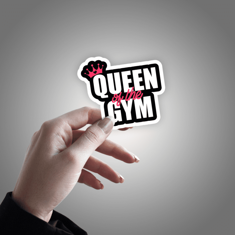 Queen Of The Gym Sticker, Gym Girl Sticker, Fitness for women ...