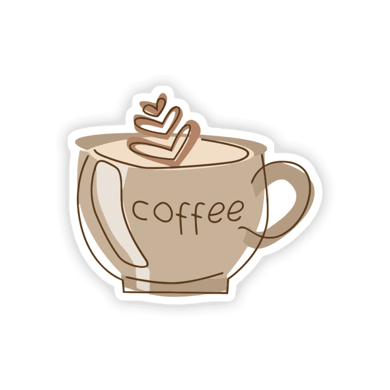 Coffee Sticker – stickermirchi.com