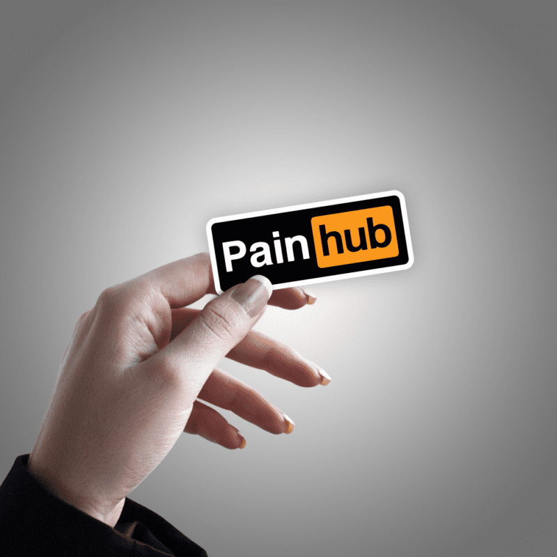 Pain hub Sticker – stickermirchi.com