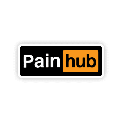 Pain hub Sticker – stickermirchi.com