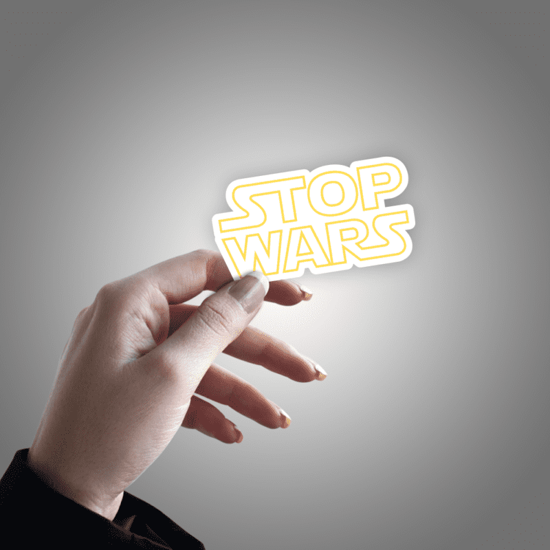 Stop Wars Anti War Movie Title Parody Cool Political Pacifist Slogan ...