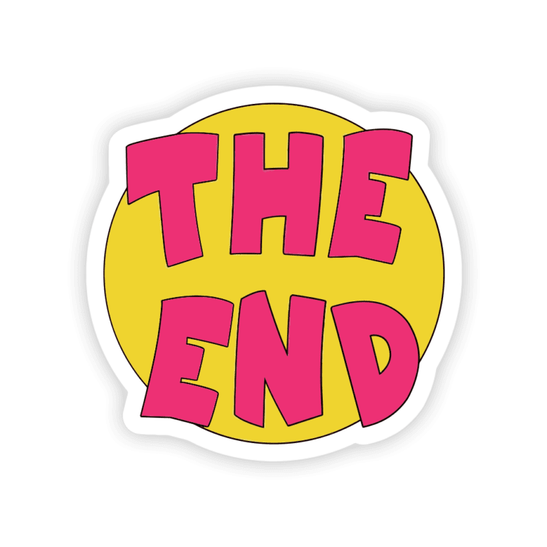 The End Sticker – stickermirchi.com